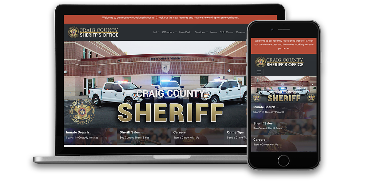 Craig County Sheriff's Office Website Redesign | Sheriff Websites